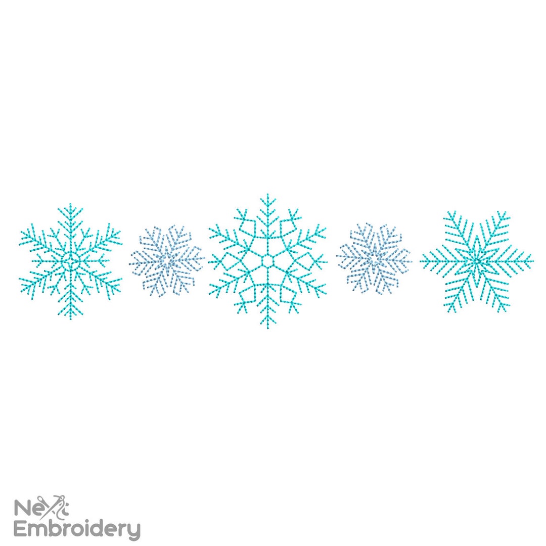 Snowflakes Embroidery Design, Holiday Embroidery Design, Christmas ...