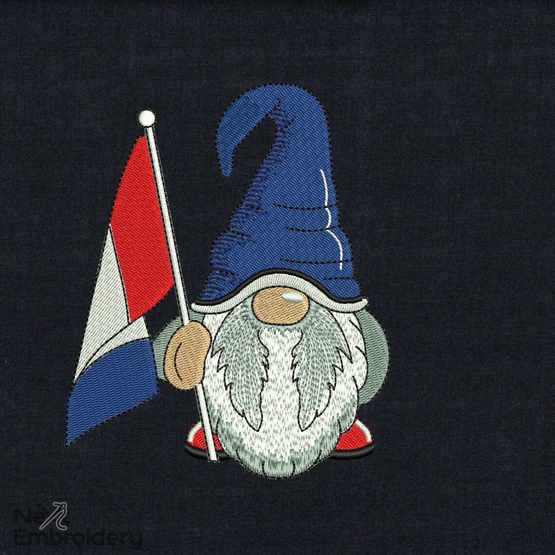 France Gnome Embroidery Design, French Machine Embroidery Designs ...