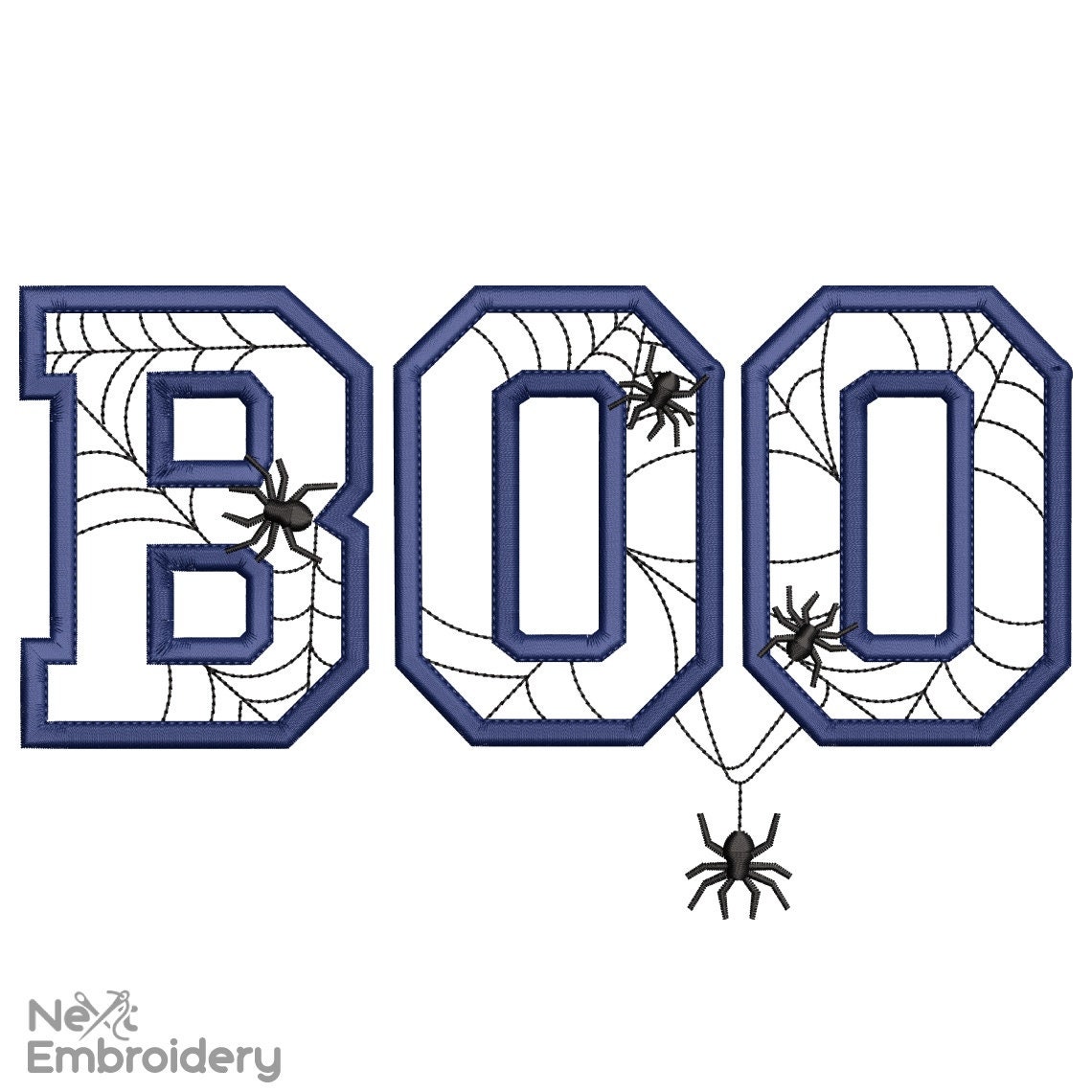 BOO Embroidery Design, Halloween Boo Machine Embroidery Design, BOO ...