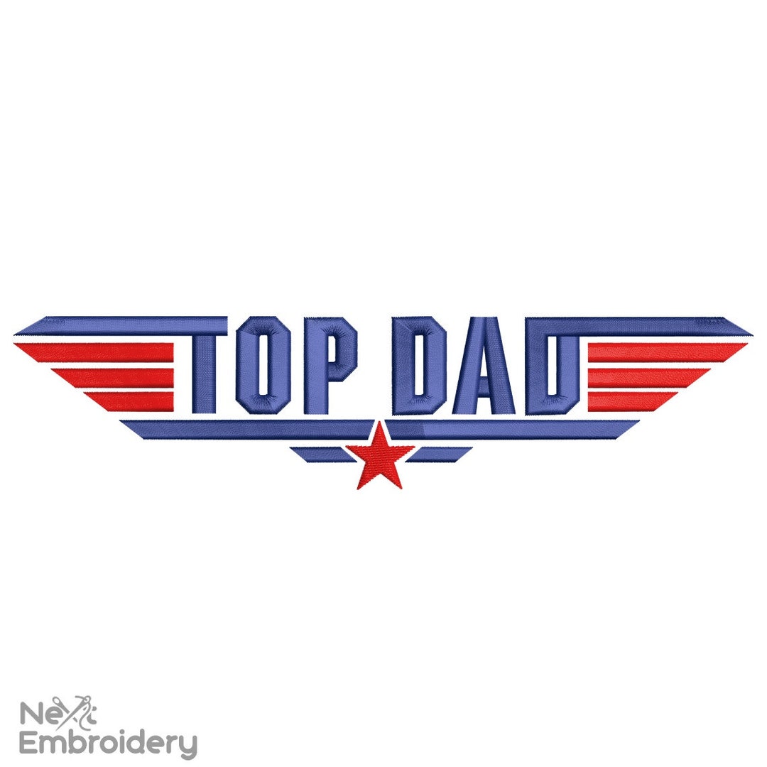 Dad Embroidery Design, Machine Embroidery Design, 4 Sizes, Instant ...