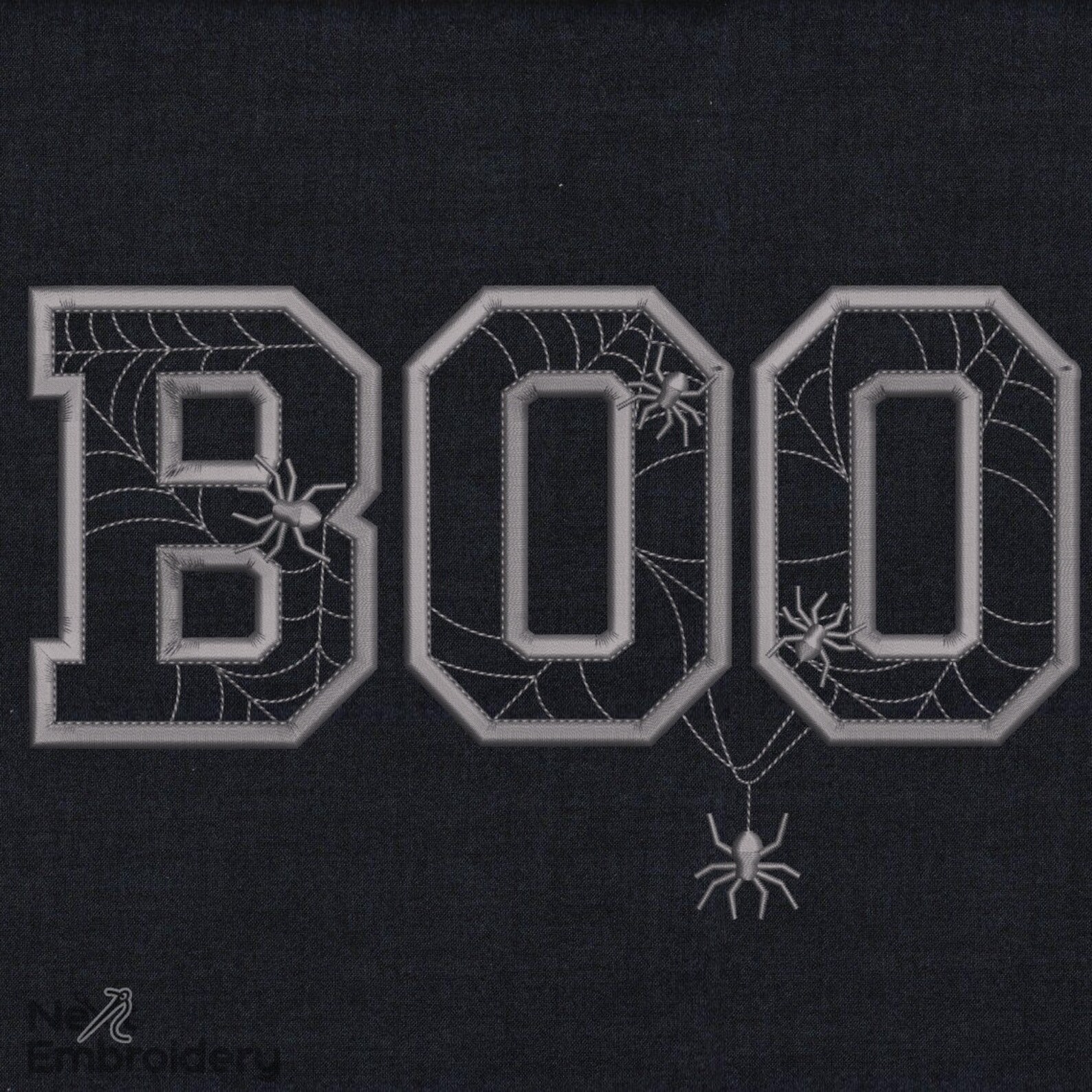 BOO Embroidery Design, Halloween Boo Machine Embroidery Design, BOO ...