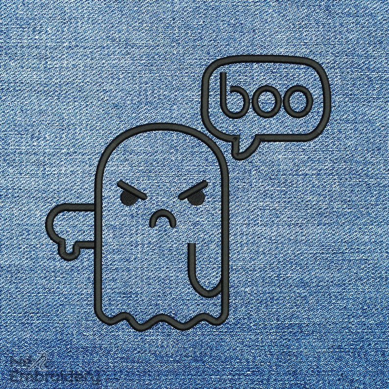 Ghost of Disapproval Embroidery Design. Halloween Embroidery Designs. 7 ...