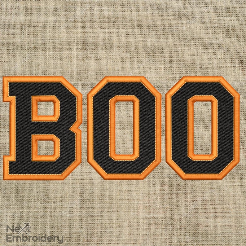 BOO Embroidery Design, Halloween Boo Machine Embroidery Design, BOO ...