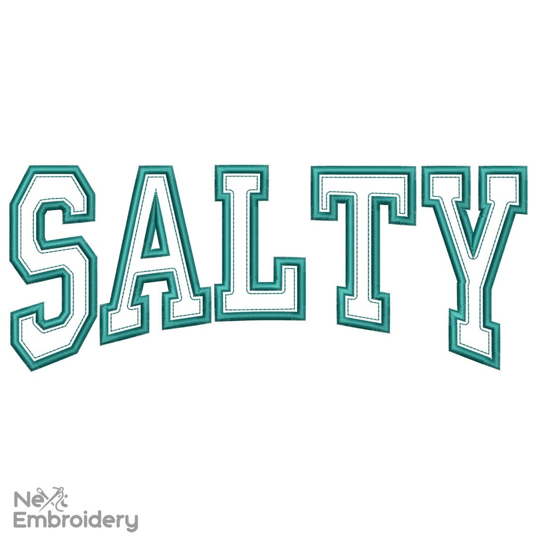 Salty Embroidery Design, Summer Embroidery Design, Instant Download - Etsy
