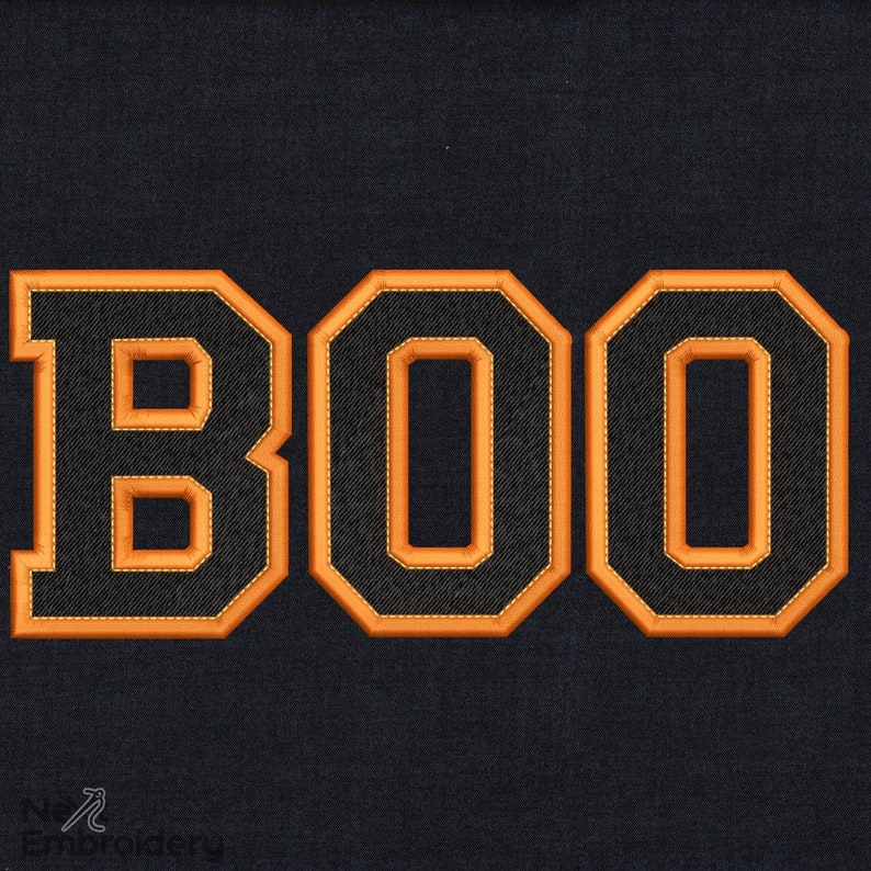 BOO Embroidery Design, Halloween Boo Machine Embroidery Design, BOO ...