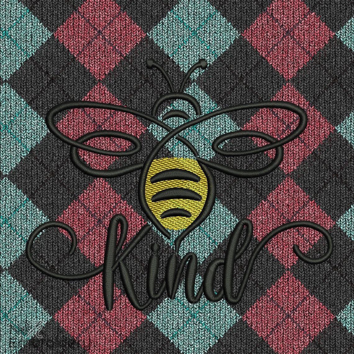 Bee Kind Embroidery Design Instant Download - Etsy