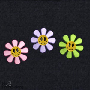 Smiley Mini Flower Embroidery Design, Smile Machine Embroidery File ...