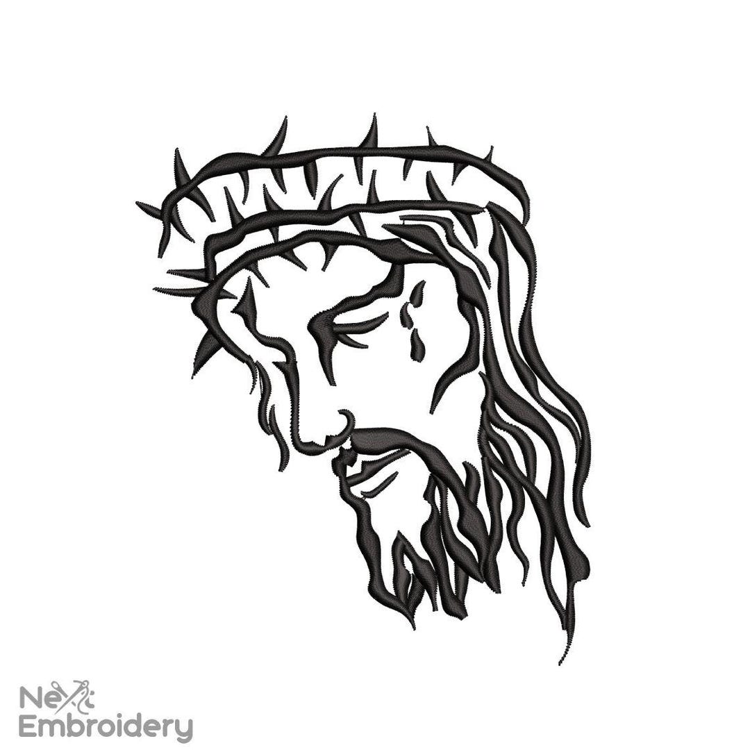 Jesus Embroidery Design. Easter Embroidery Design, Religious Christ ...