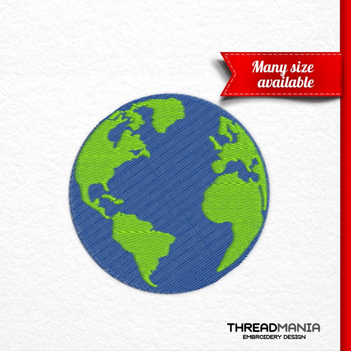Earth Embroidery Design. Silhouette Earth. Earth Mini. Earth - Etsy UK