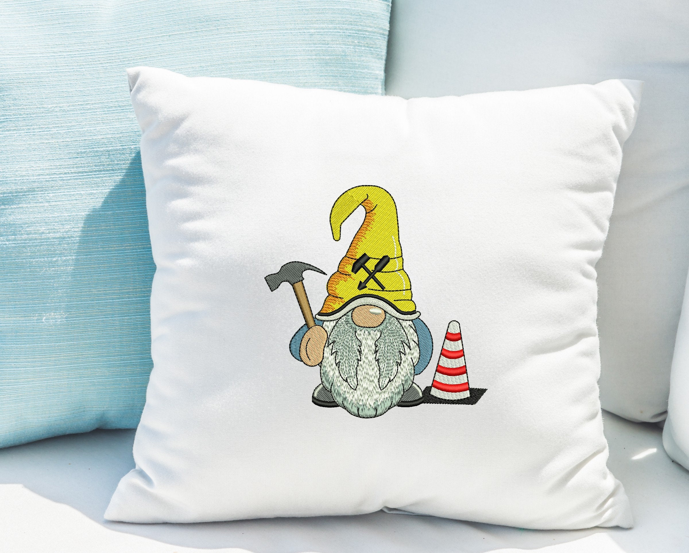 Builder Gnome Embroidery Design Construction Man Embroidery - Etsy