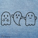 Three Ghosts Embroidery Design Boo Embroidery Halloween - Etsy