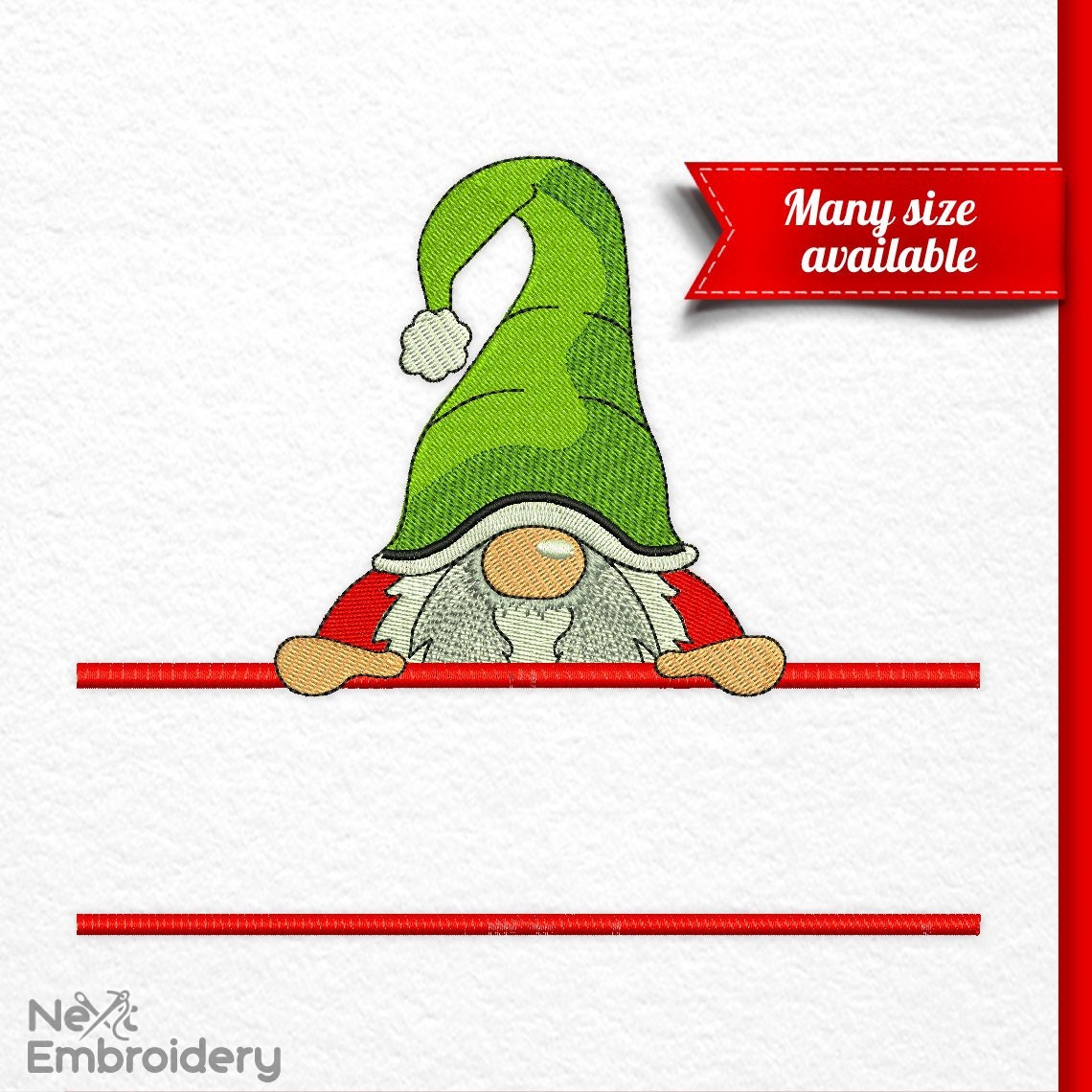 Split Gnome Embroidery Designs Split Monogram Machine - Etsy