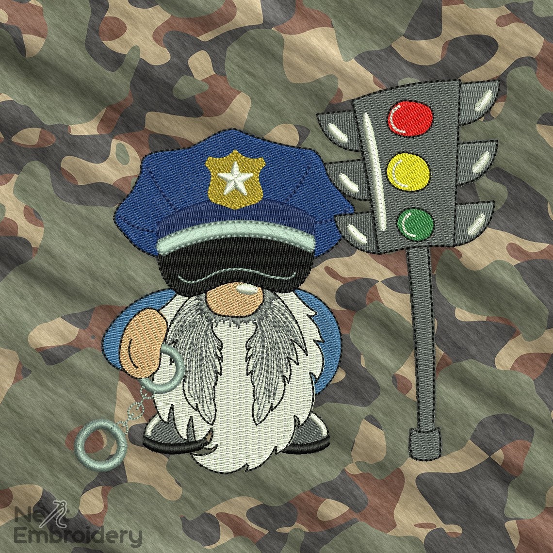 Policeman Gnome Embroidery Design Police Machine Embroidery - Etsy