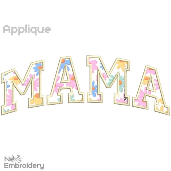 Mama Applique File - Etsy