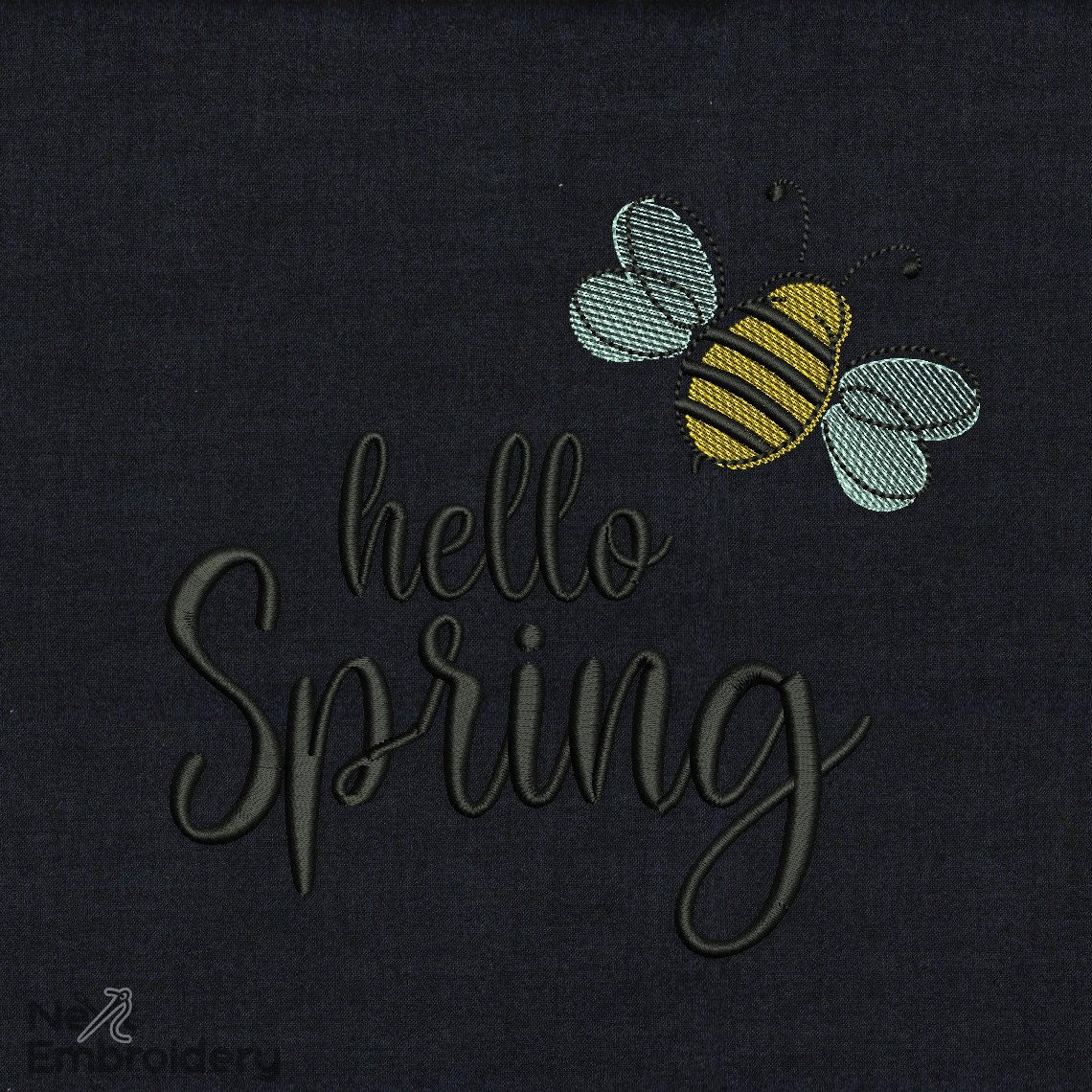 Hello Spring Embroidery Design Holiday Embroidery Designs - Etsy