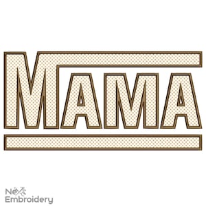 Retro Mama Embroidery Design, Vitage Mama Embroidery Design, Instant ...