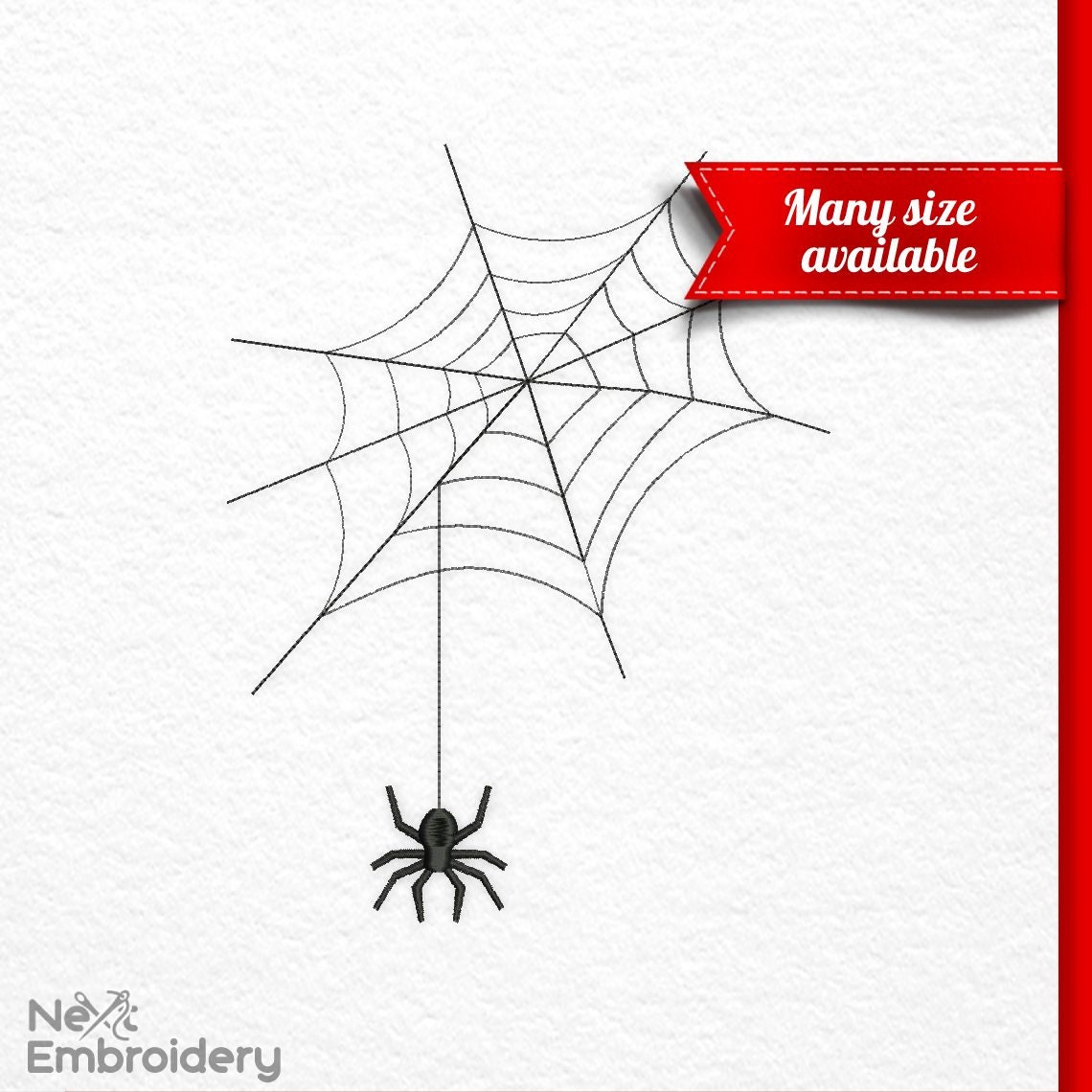 Spider Web Halloween Embroidery Design: 5 Sizes (instant Download) - Etsy