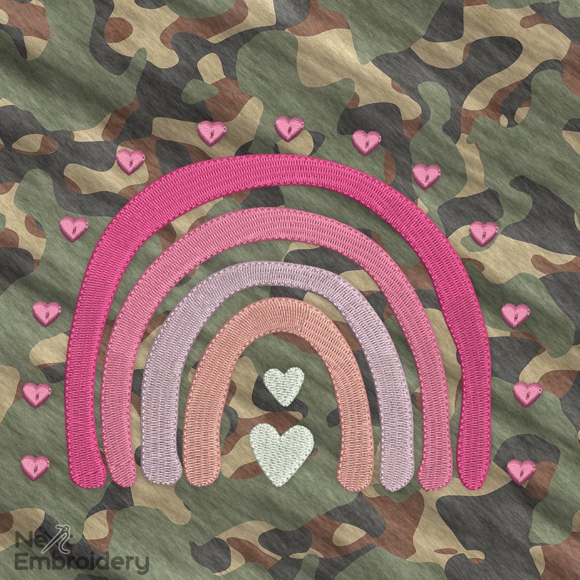 Love Boho Rainbow Embroidery Designs, Valentine's Day Embroidery ...