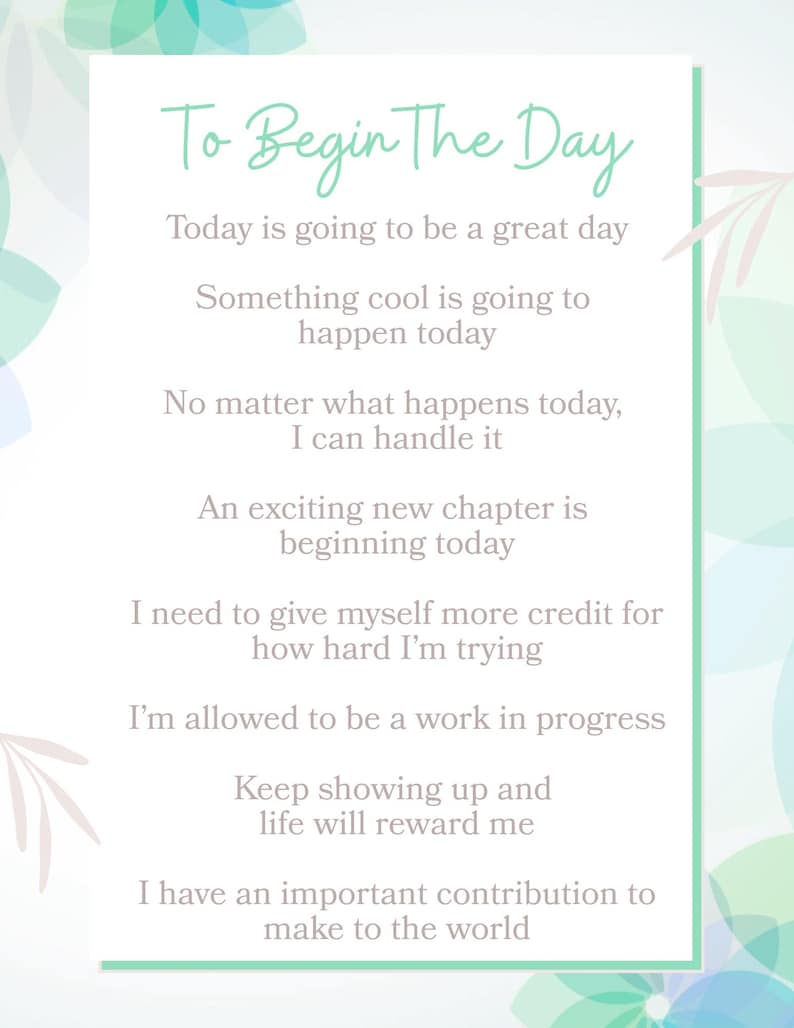 Mel Robbins 8 Things to Tell Yourself Every Morning Image Download ...