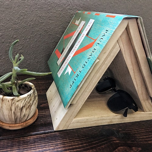 Wooden Bookmark / Book Stand - Etsy