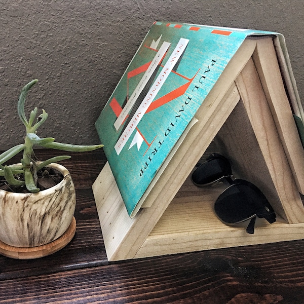 Wooden Book Holder - Etsy