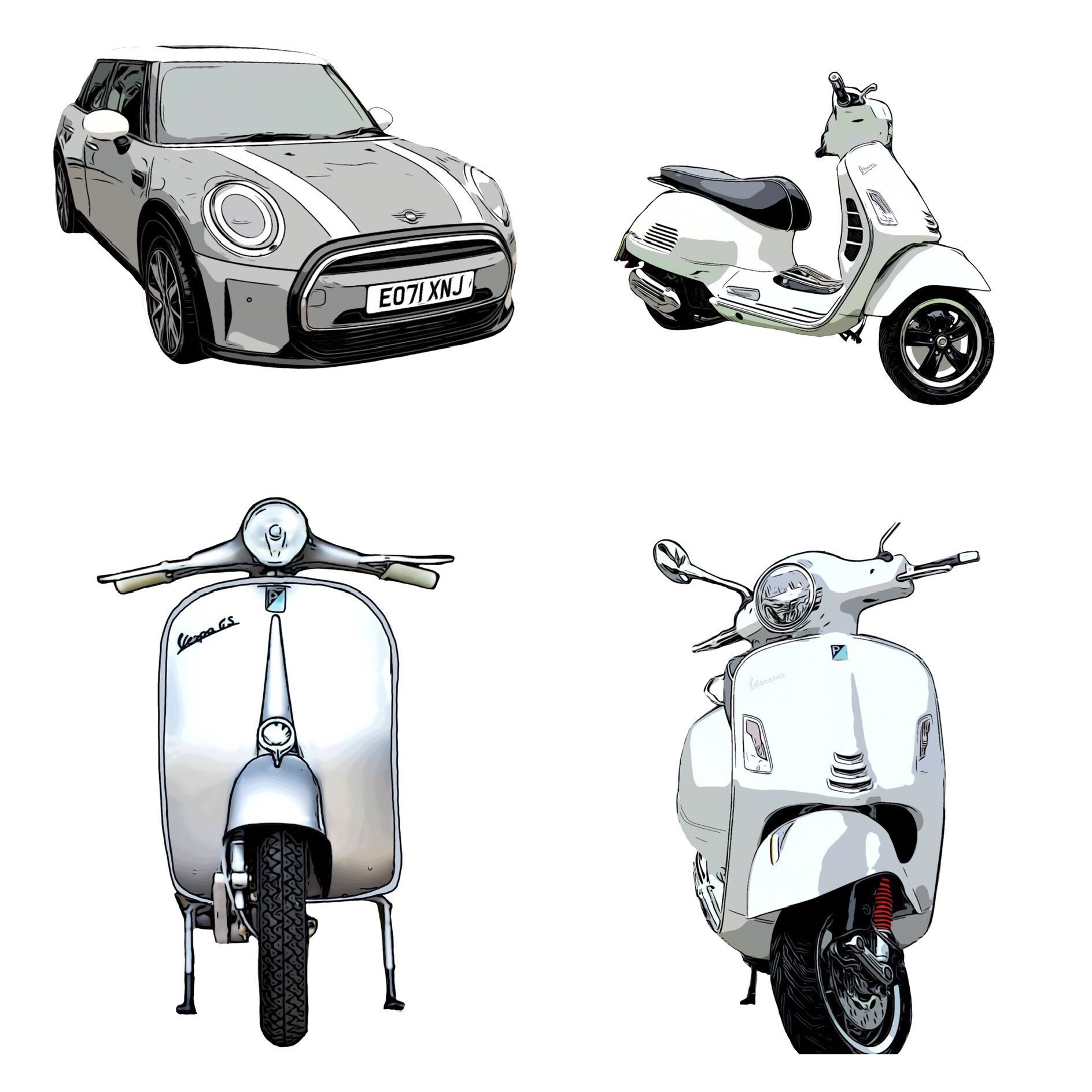 DIGITAL VEHICLE PORTRAITS Car Portraits Van Portraits - Etsy