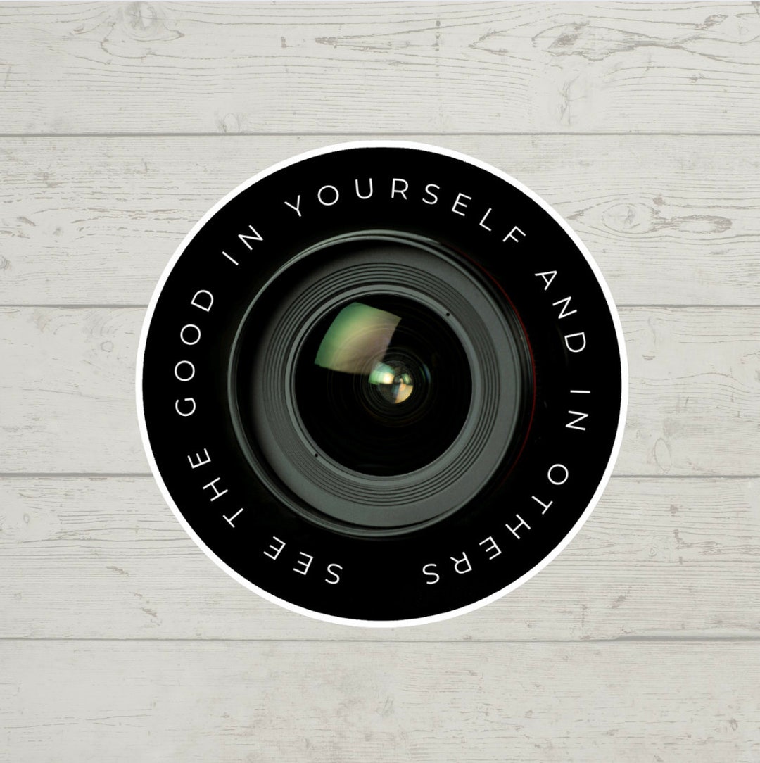 See the Good Camera Lens Sticker Colorful Waterproof Glossy Vinyl ...