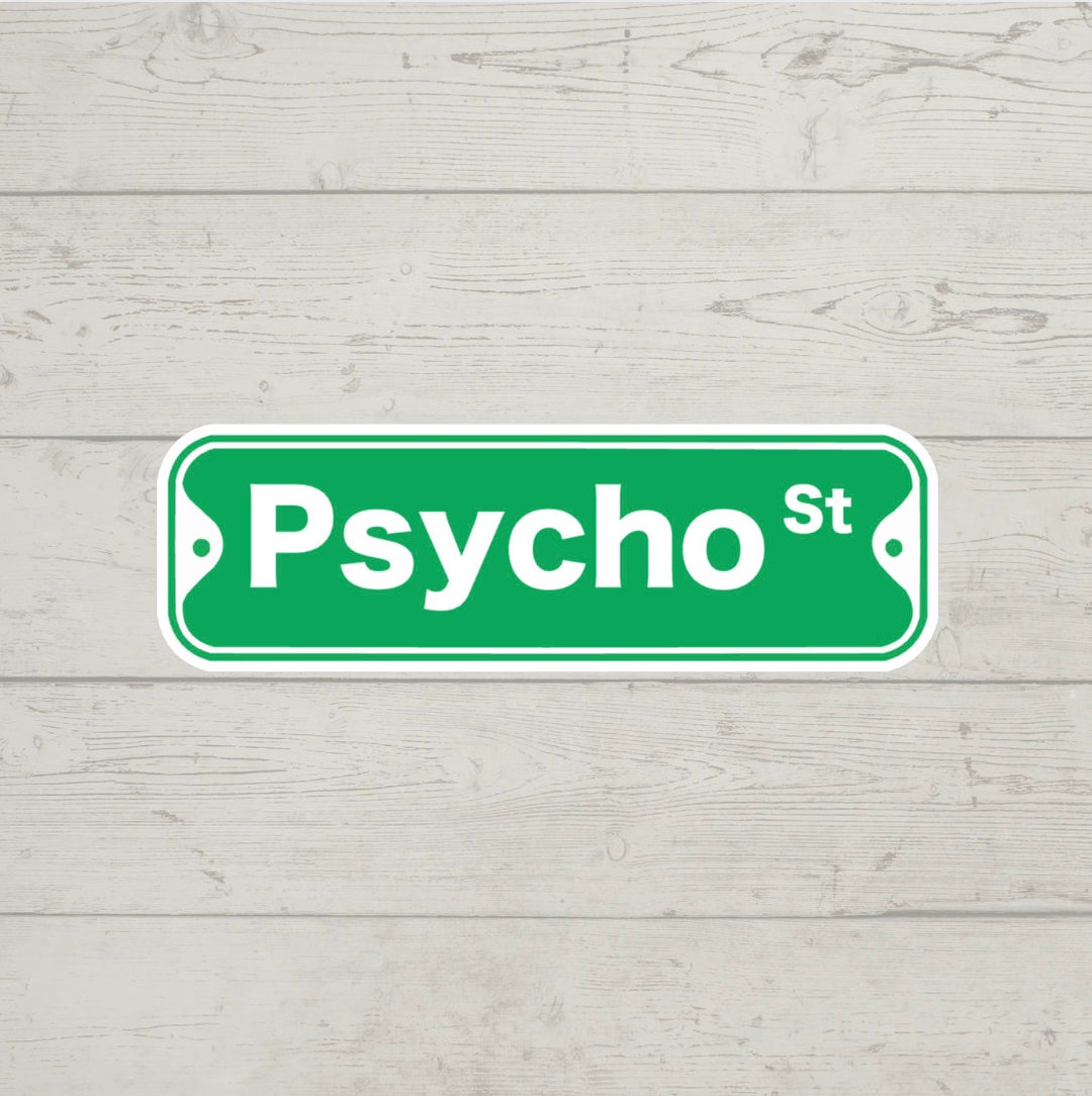 Psycho St Sticker Colorful Waterproof Glossy Vinyl Sticker Cute Gift ...
