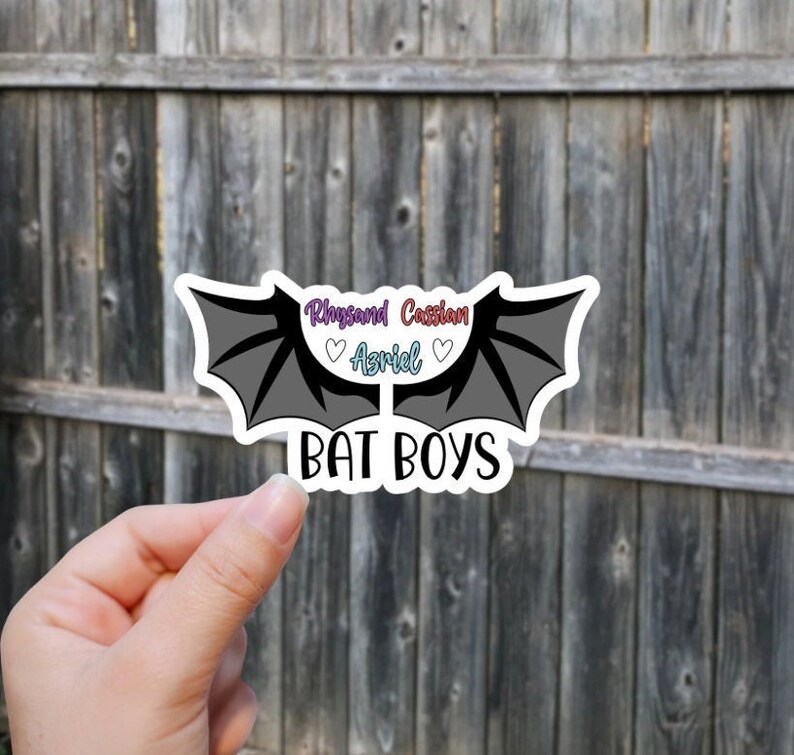 Bat Boys Rhysand Cassian Azriel Sticker Book Sticker Library Sticker ...