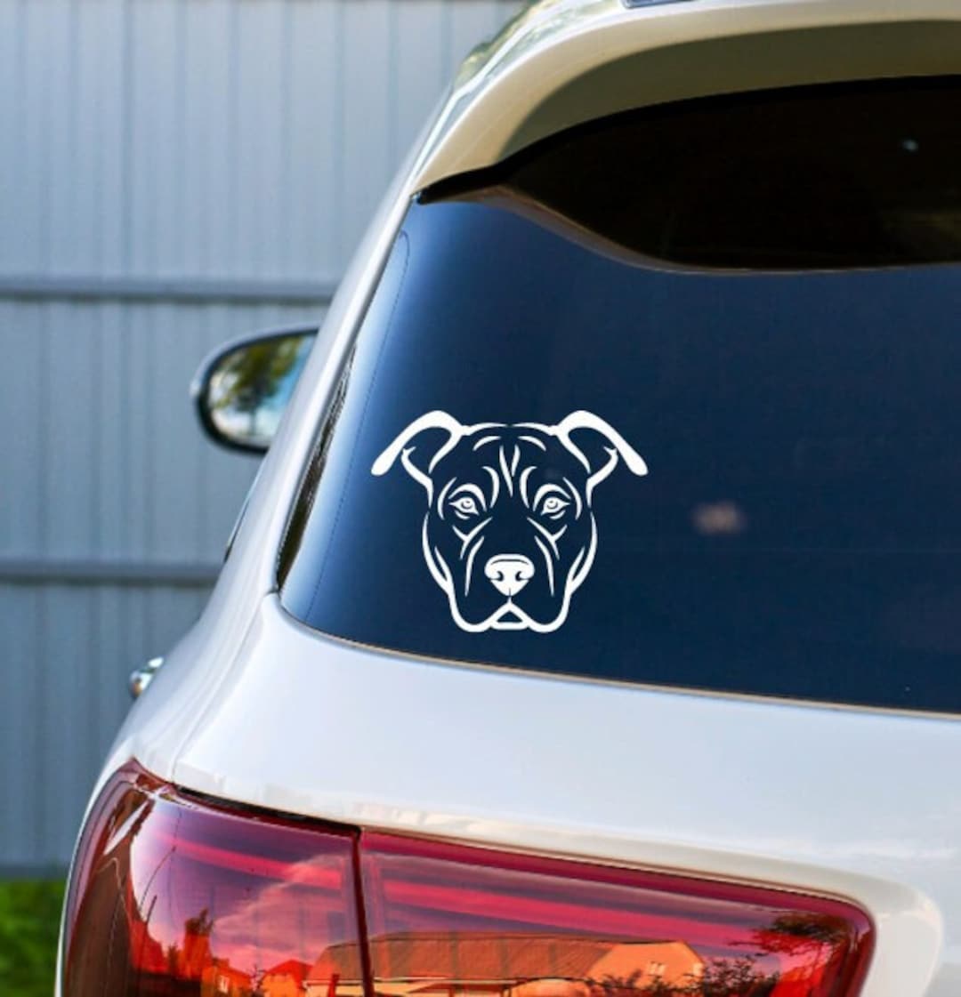 Pitbull Vinyl Decal Gift Car Decal Window Decal Tumbler Decal Laptop ...