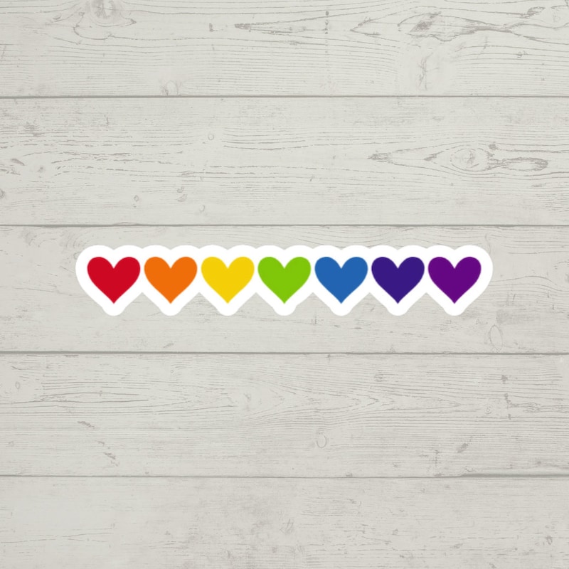Heart Stickers Pride - Etsy