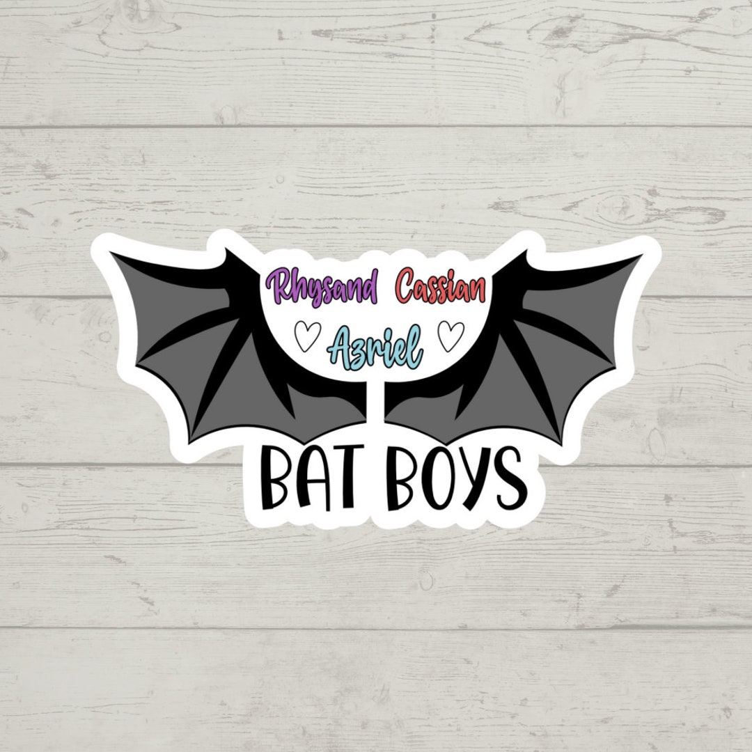 Bat Boys Rhysand Cassian Azriel Sticker Book Sticker Library Sticker ...