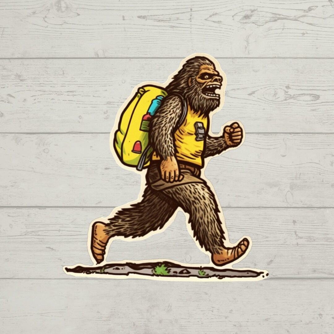 Sasquatch Sticker Waterproof Glossy Vinyl Sticker Cute Gift Tumbler ...