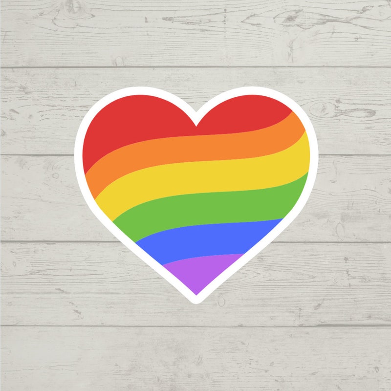 Corazón stickers - Etsy México
