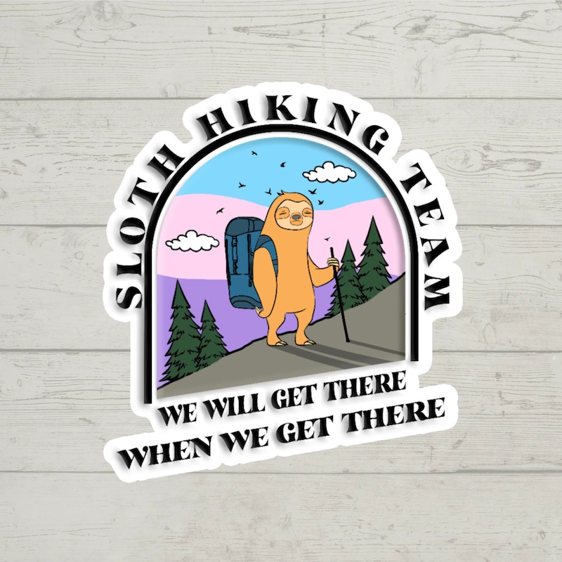 Sloth Hiking Team - Etsy