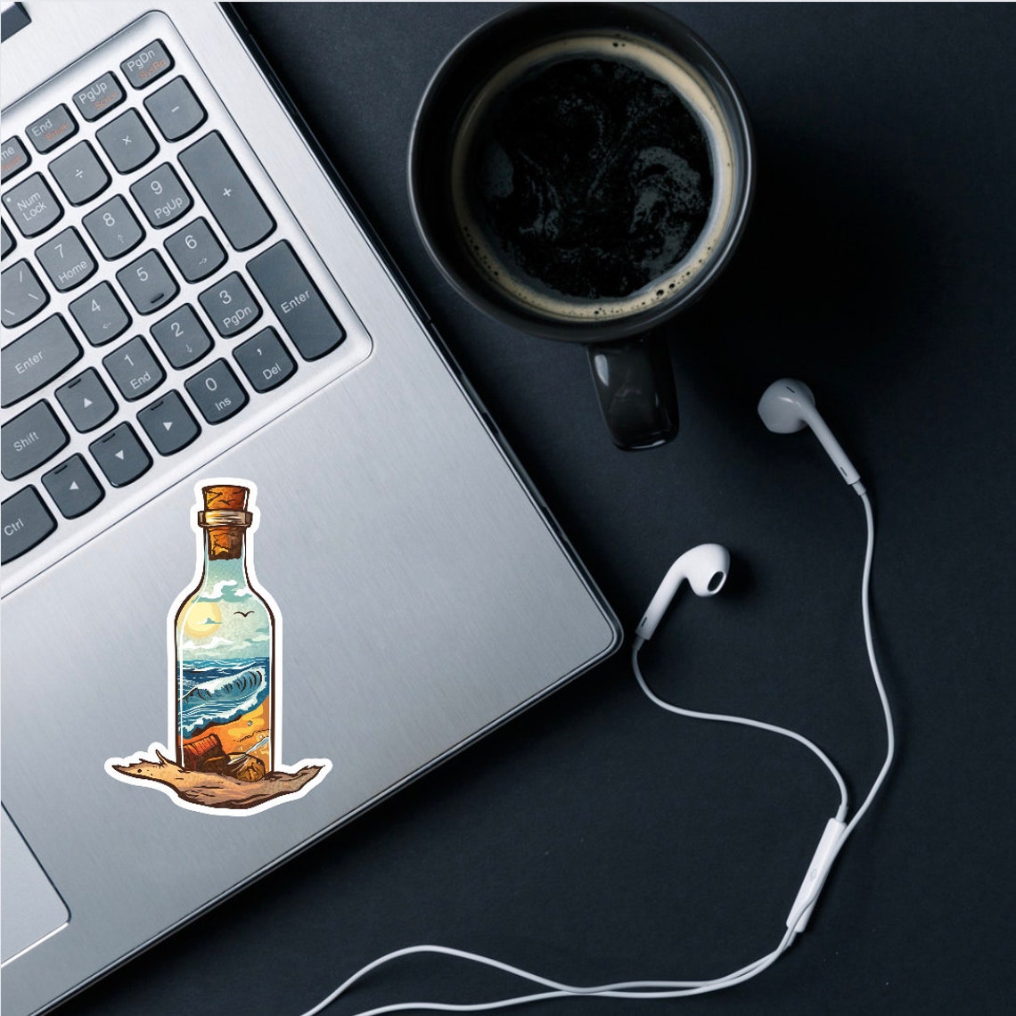 Message in a Bottle Sticker Colorful Waterproof Glossy Vinyl Sticker ...