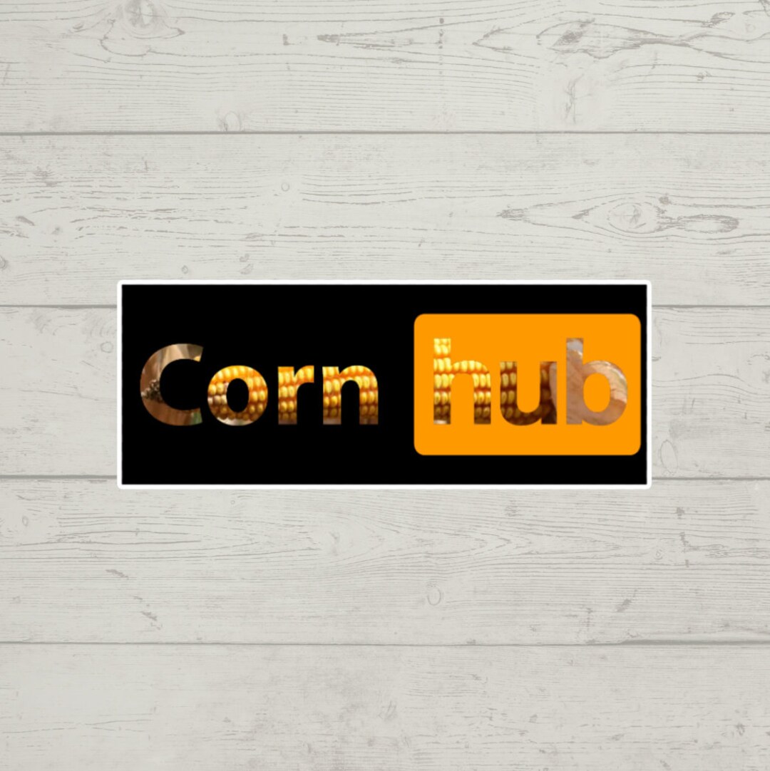 Cornhub Sticker Waterproof Glossy Vinyl Sticker Cute Gift Tumbler ...