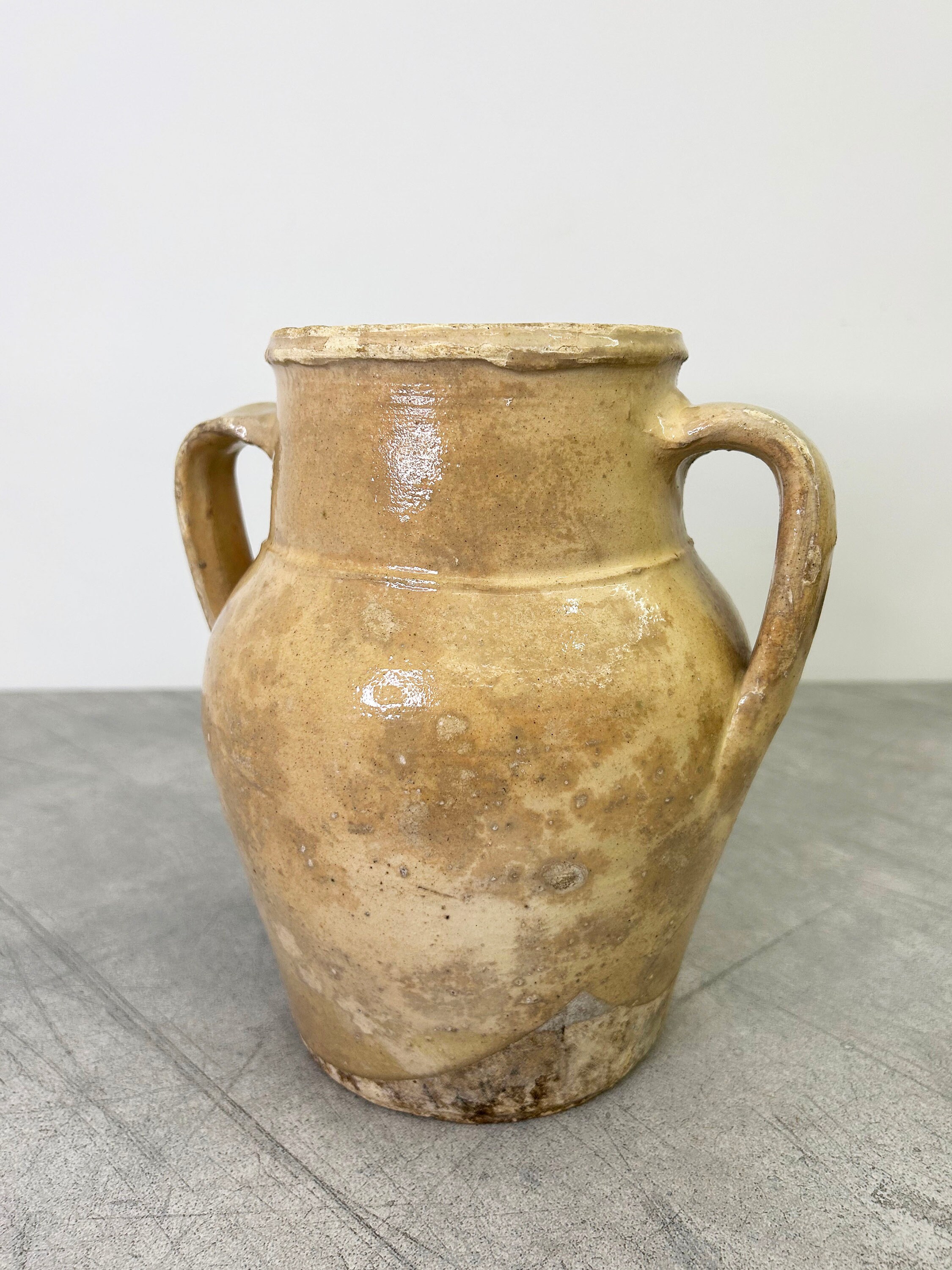 Large Antique Mustard Tree of Life Pot - Etsy