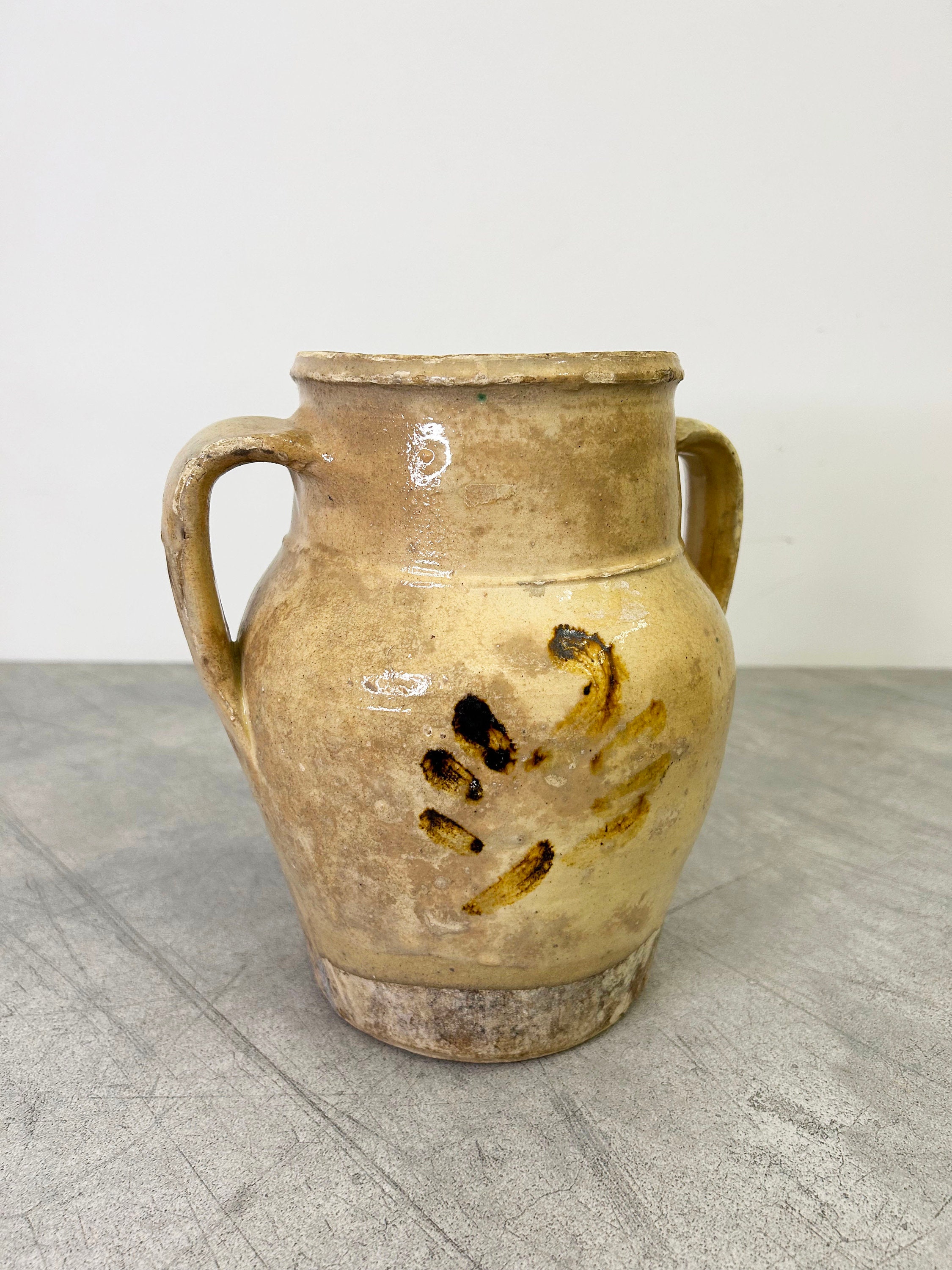 Large Antique Mustard Tree of Life Pot - Etsy