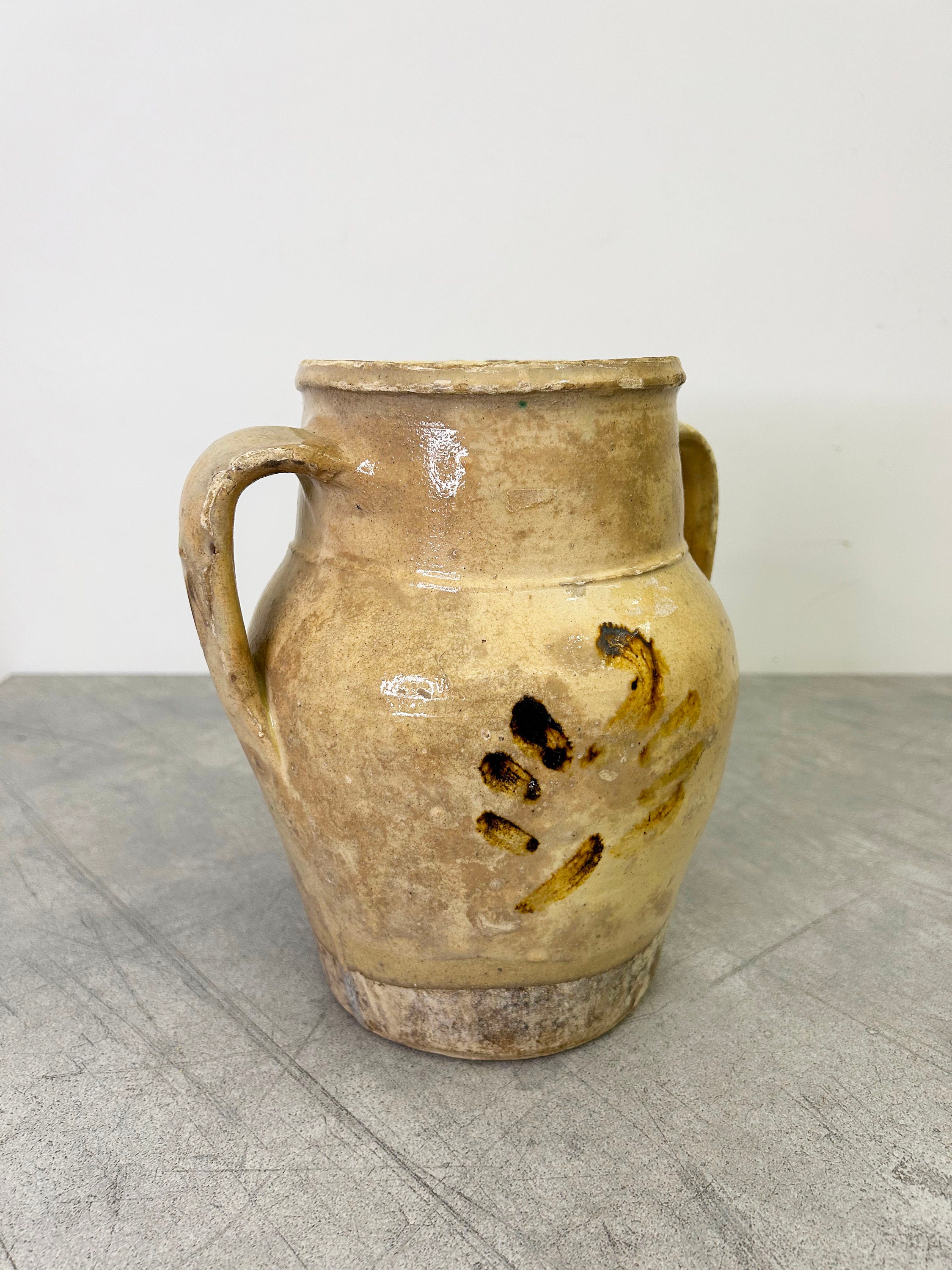 Large Antique Mustard Tree of Life Pot - Etsy