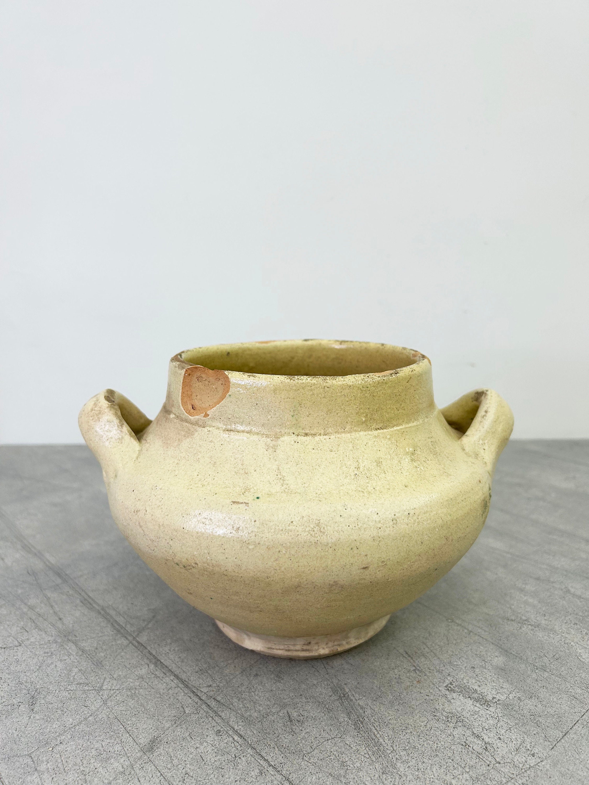 Antique Hand Painted 2-handle Pot - Etsy