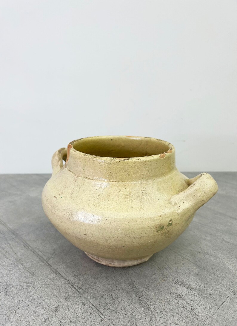 Antique Hand Painted 2-handle Pot - Etsy