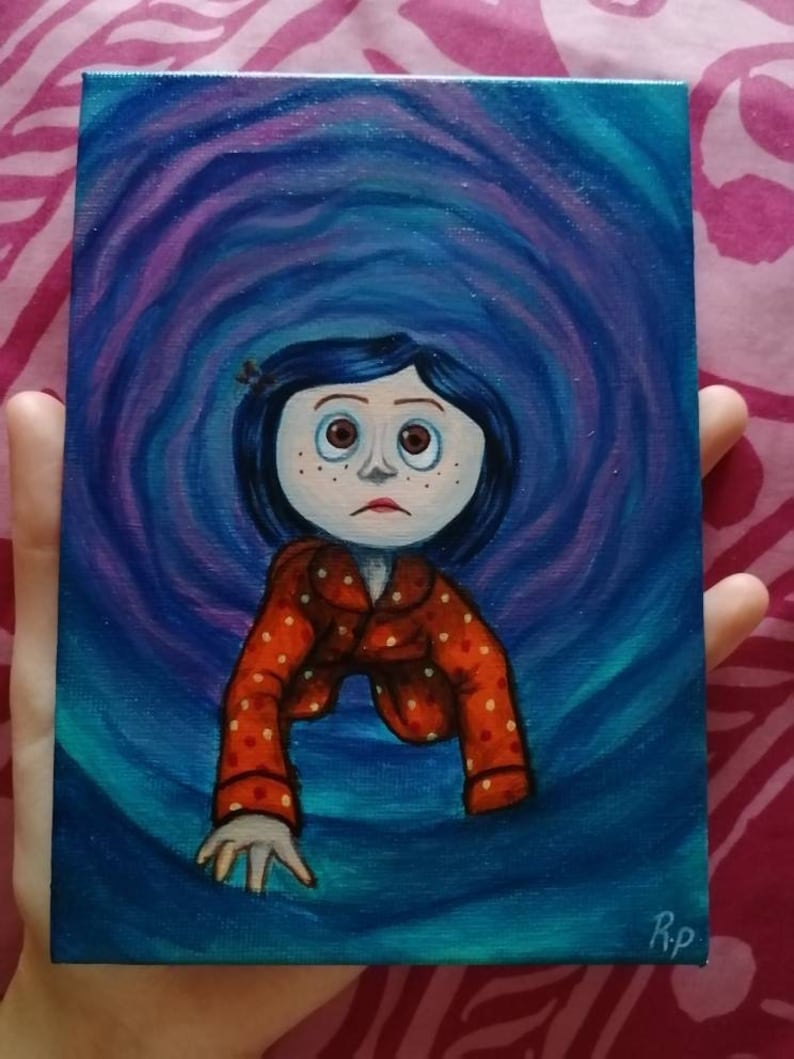 Coraline ORIGINAL Painting - Etsy