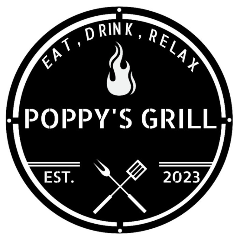 Personalized Smokehouse Sign, Personalized Metal Grilling Sign, Metal ...