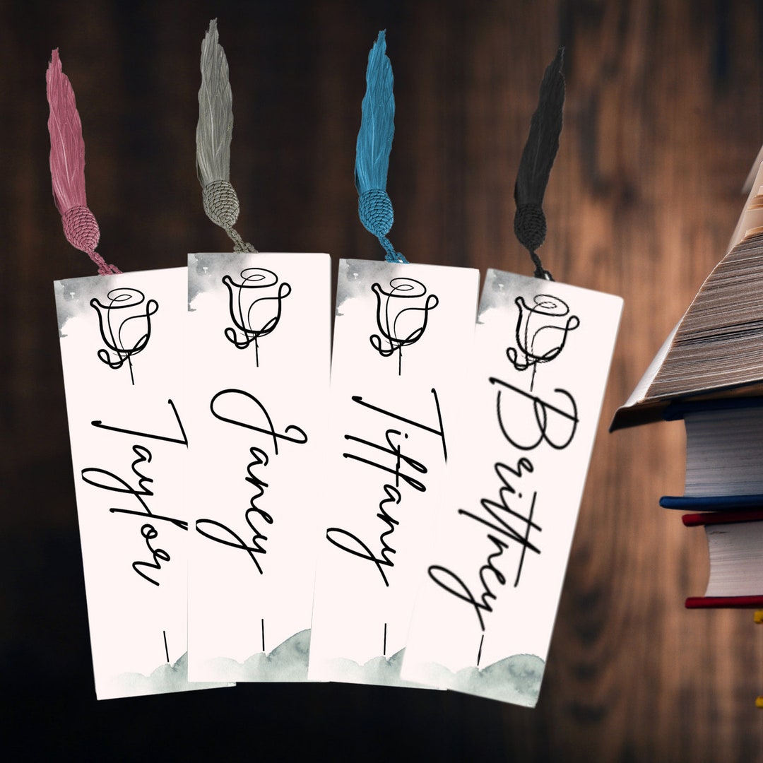 Custom Bookmark for Her, Anniversary Gifts, Personalized Bookmark ...