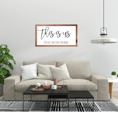This is Us Wooden Frame Family Wall Art Wall Art for Living - Etsy
