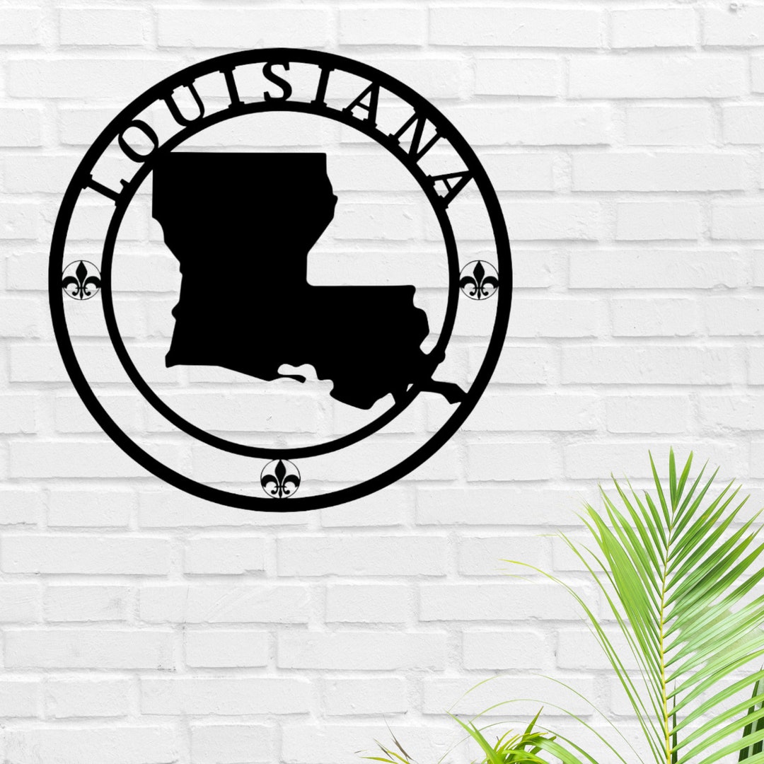 Louisiana Metal Sign: Custom Louisiana Sign Louisiana Family Name Sign ...