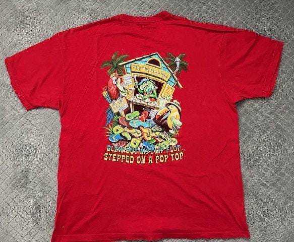 Jimmy Buffett Margaritaville Grand Turk flip Flop Repair Shop XL T ...