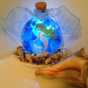 Mermaid Light, Mermaid Night Light, Mermaid Lantern, Little Mermaid ...