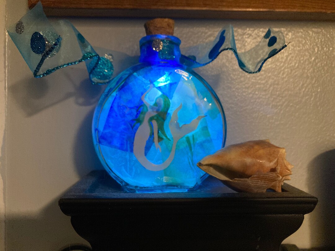 Mermaid Light, Mermaid Night Light, Mermaid Lantern, Little Mermaid ...